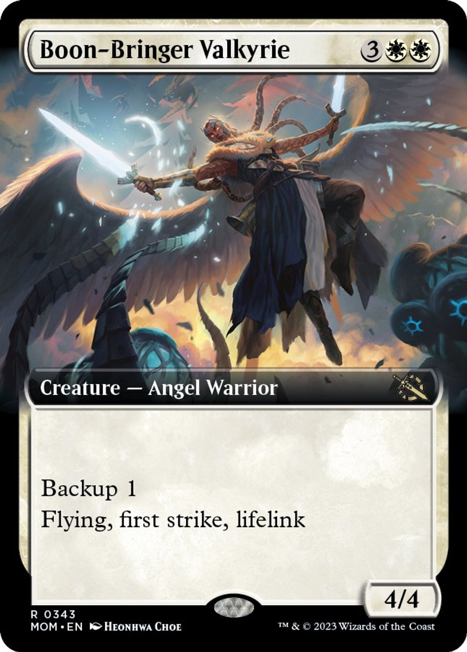 Boon-Bringer Valkyrie (Extended Art) - March of the Machine - Magic ...