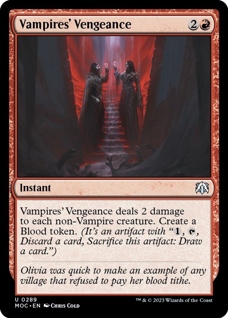 Vampires' Vengeance - Commander: March of the Machine - Magic: The ...