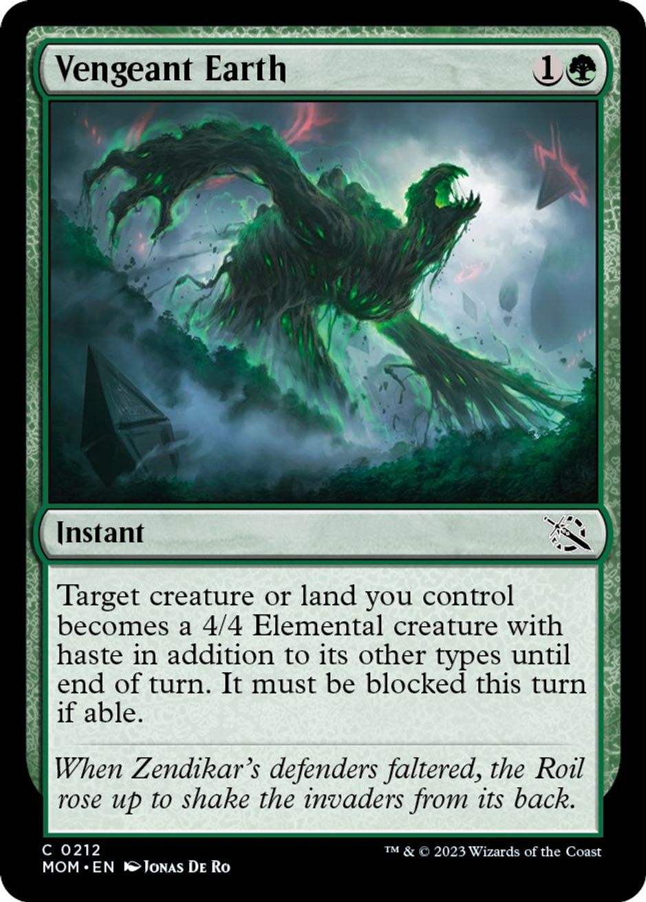 Vengeant Earth - March of the Machine - Magic: The Gathering