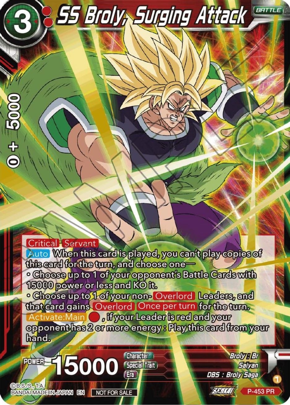 SS Broly, Surging Attack (Championship Selection Pack 2023 Vol.1) (Gold ...