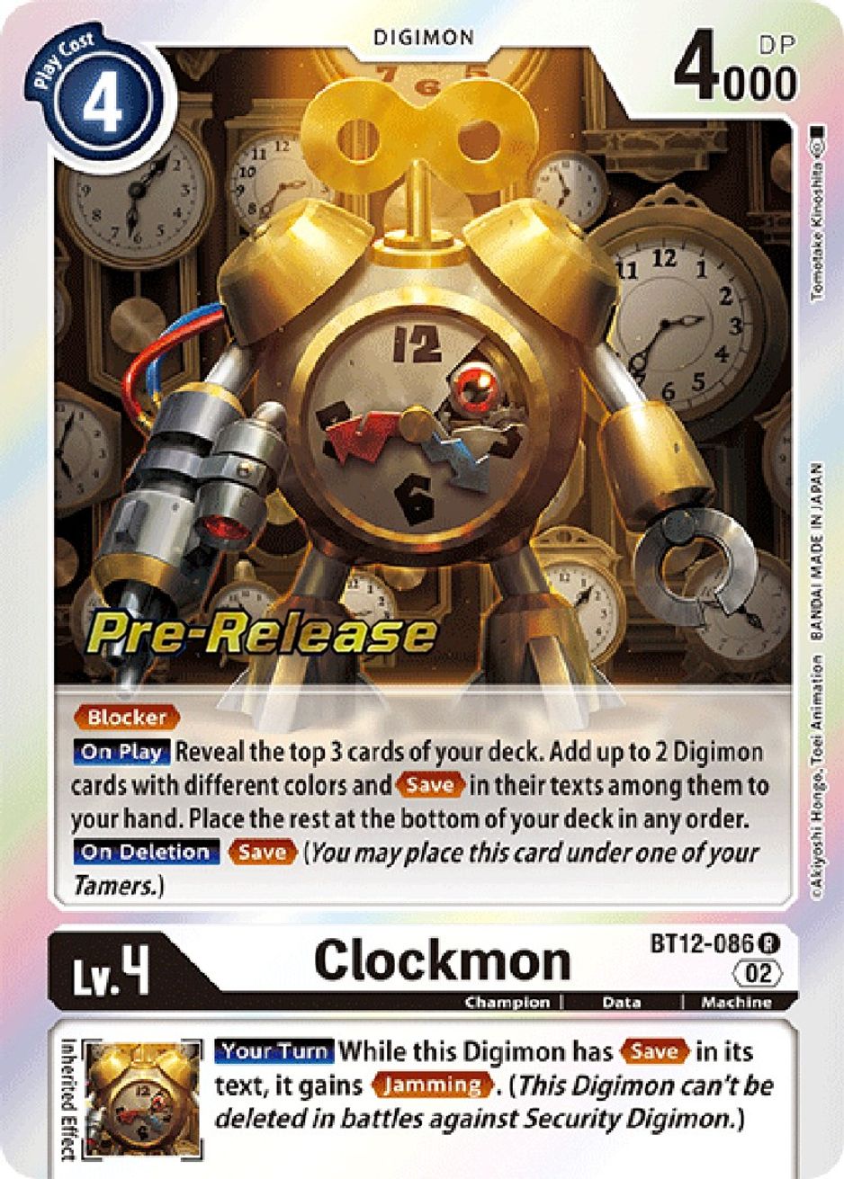 Clockmon - Across Time Pre-Release Cards - Digimon Card Game