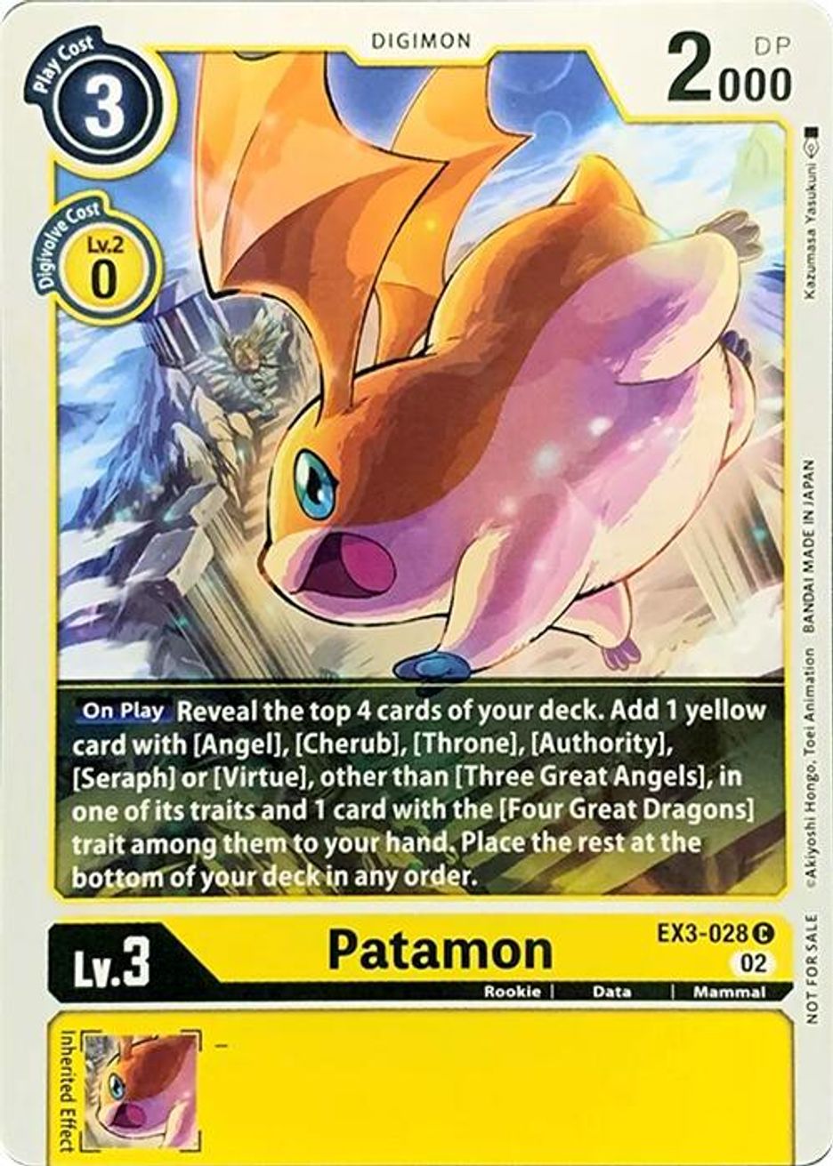 Patamon - Revision Pack Cards - Digimon Card Game