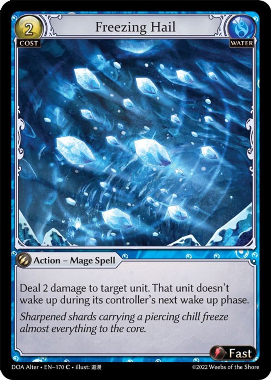 Freezing Hail - Dawn of Ashes Alter Edition - Grand Archive TCG