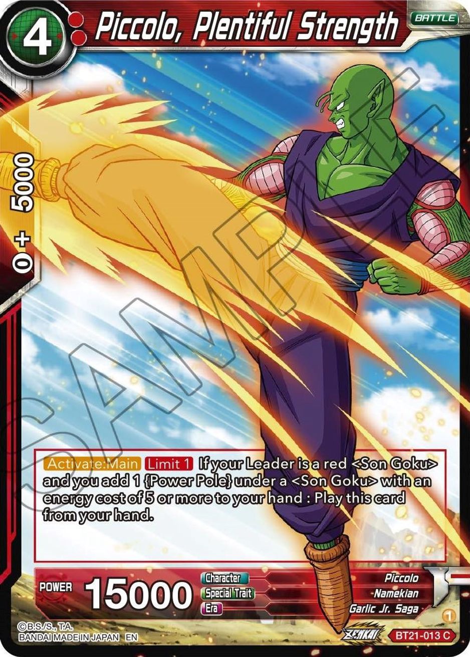Piccolo, Plentiful Strength - Wild Resurgence - Dragon Ball Super: Masters