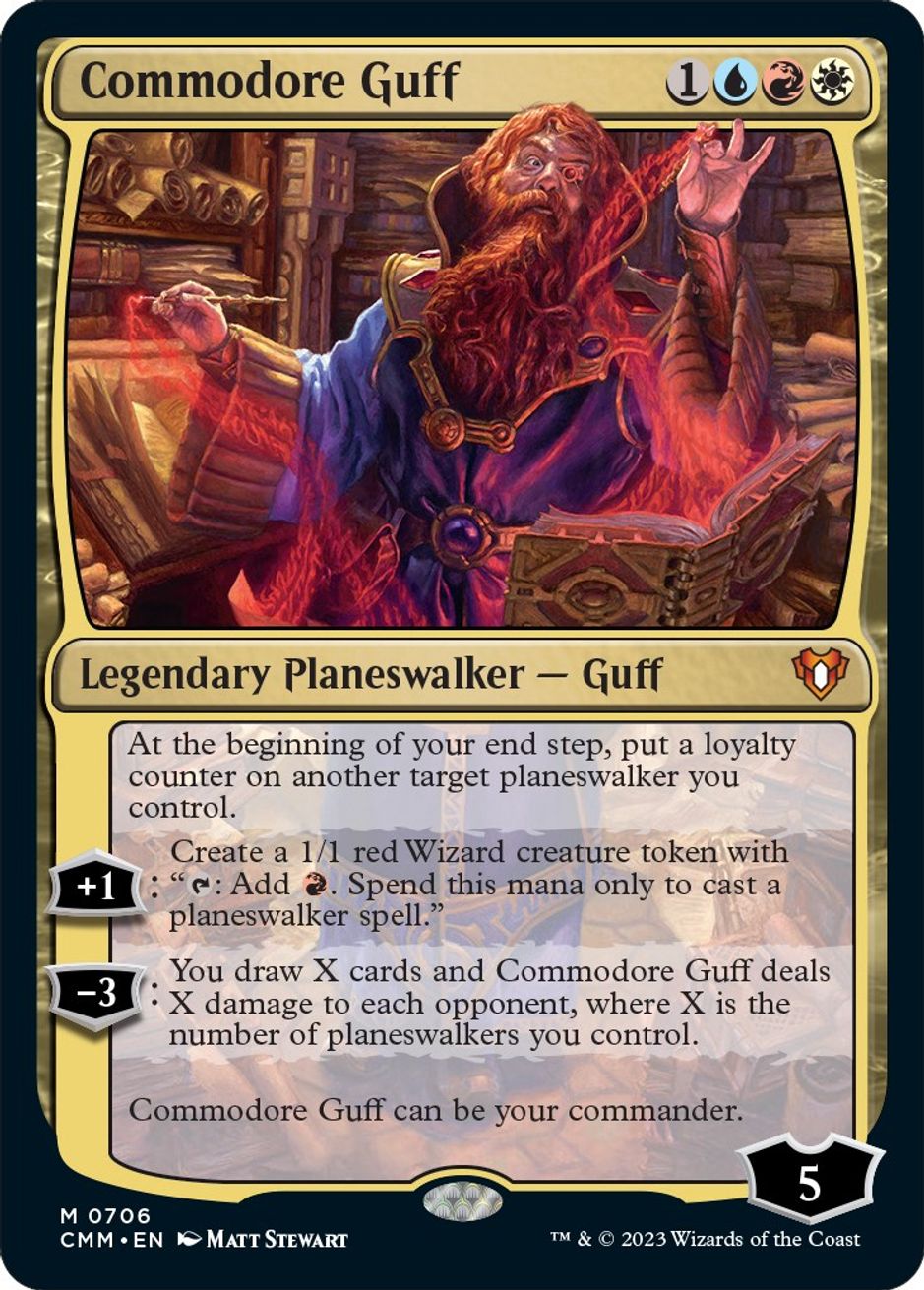 Commodore Guff - Commander Masters - Magic: The Gathering