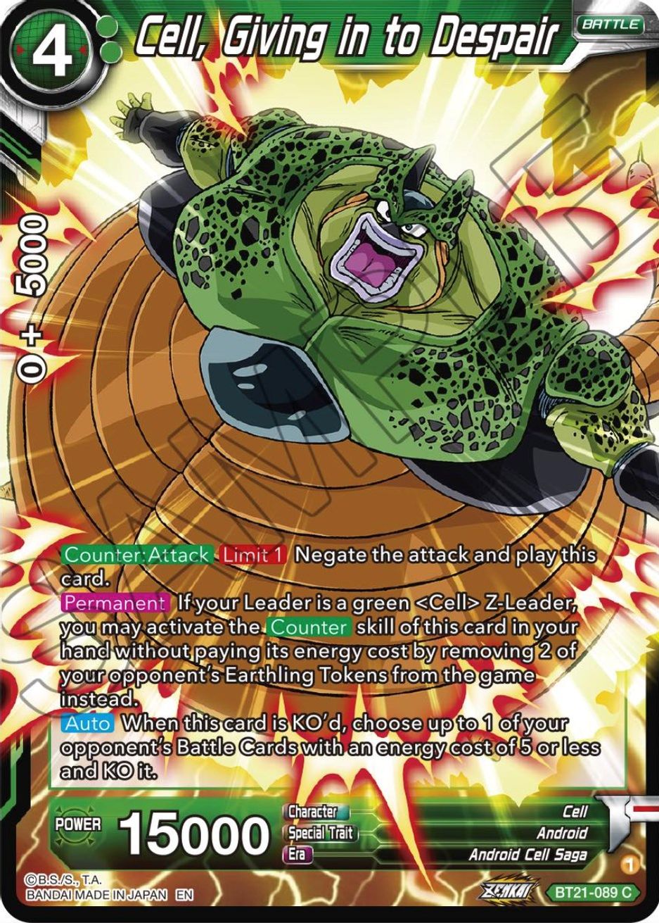 Cell, Giving in to Despair - Wild Resurgence - Dragon Ball Super: Masters