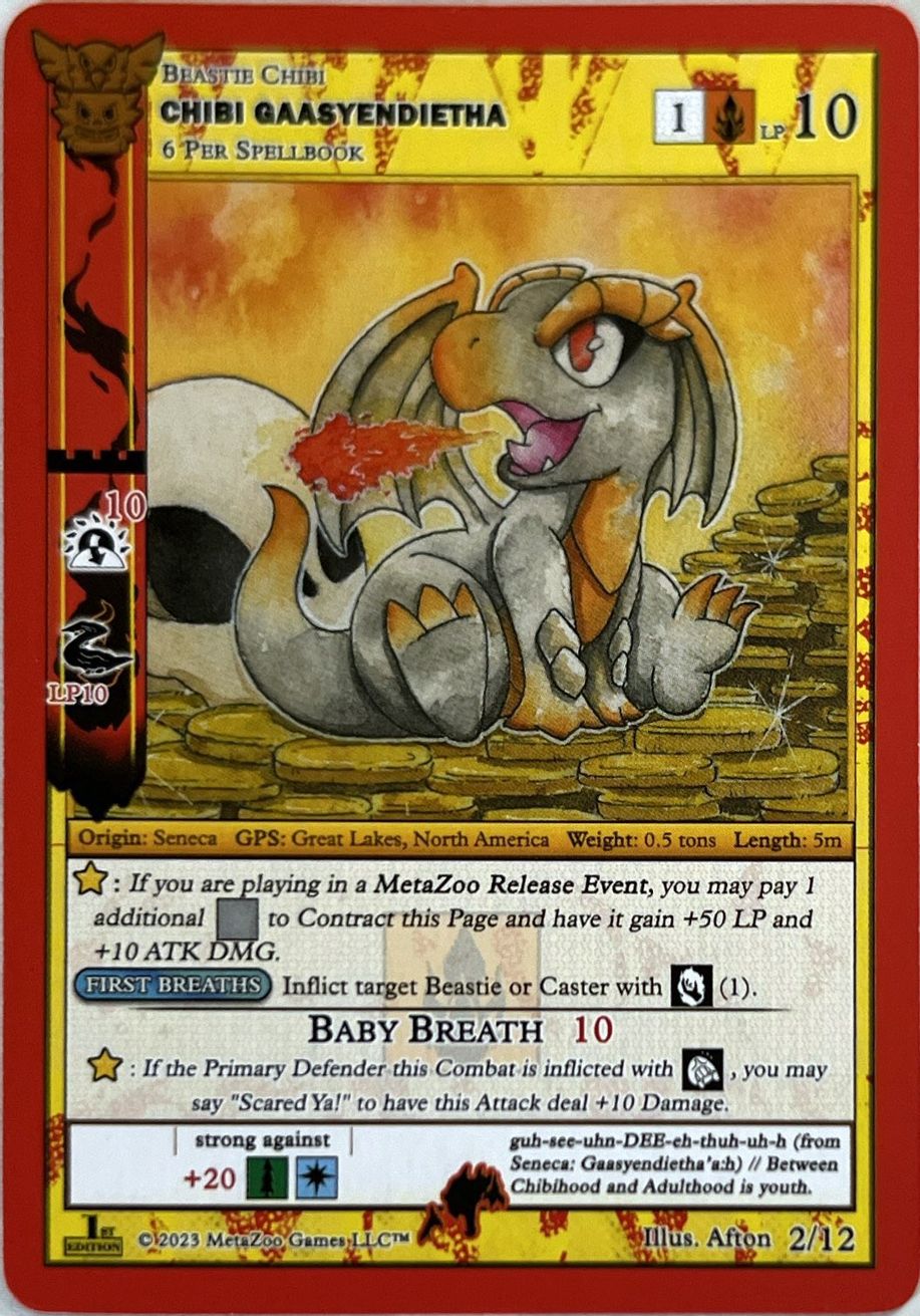 Chibi Gaasyendietha - Native: First Edition Release Event Deck - MetaZoo