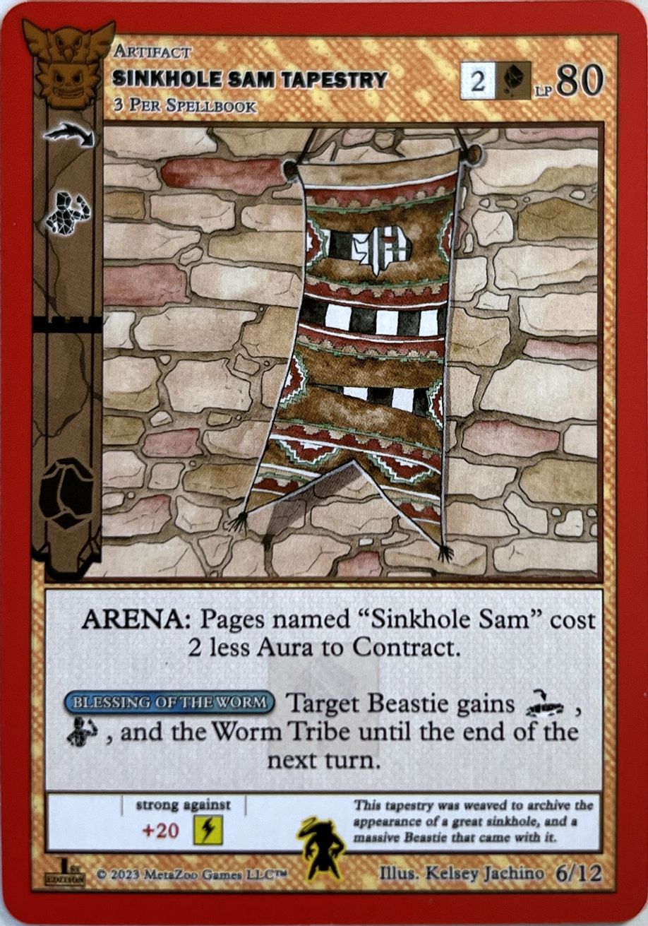 Sinkhole Sam Tapestry - Native: First Edition Release Event Deck - MetaZoo
