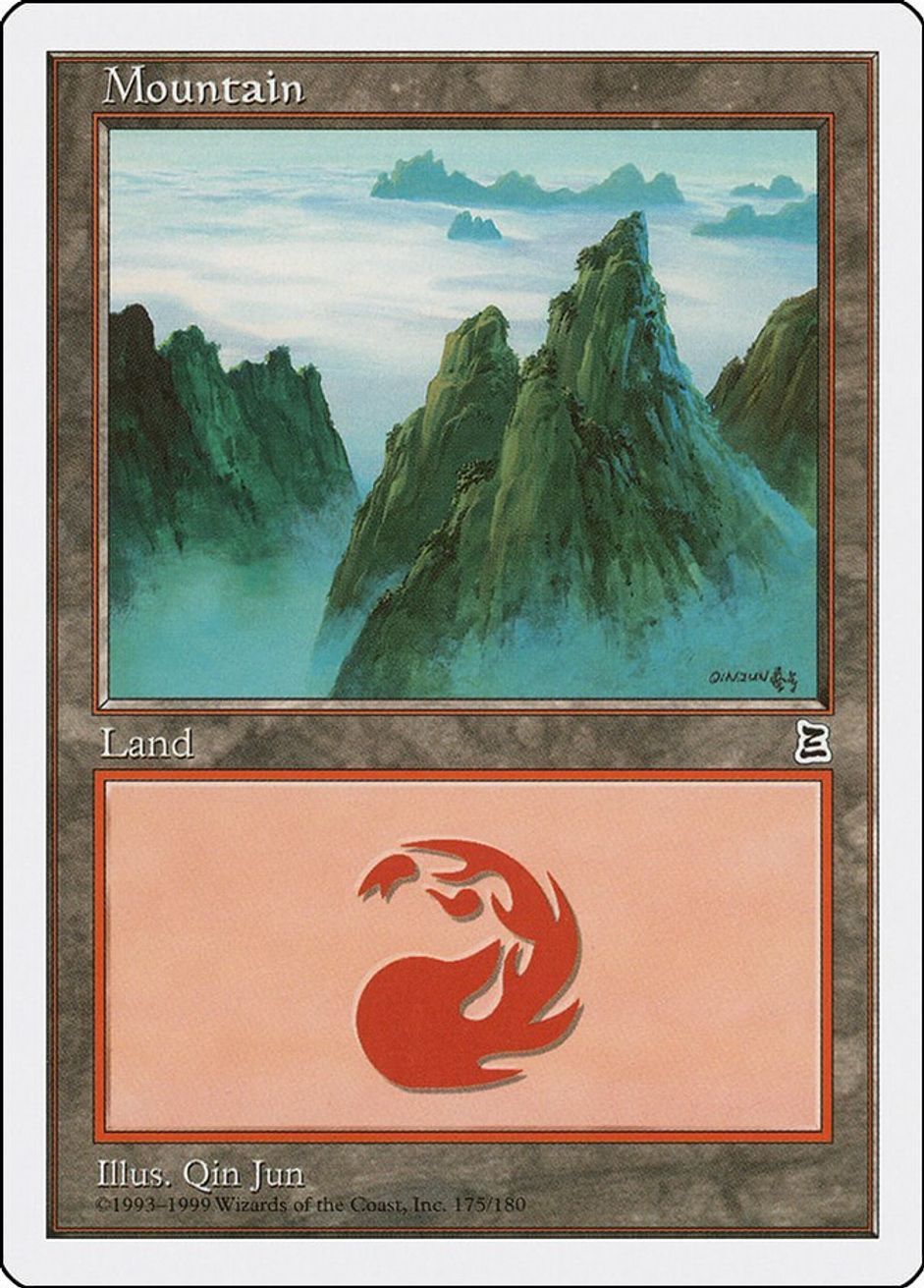 Mountain (175) - Portal Three Kingdoms - Magic: The Gathering