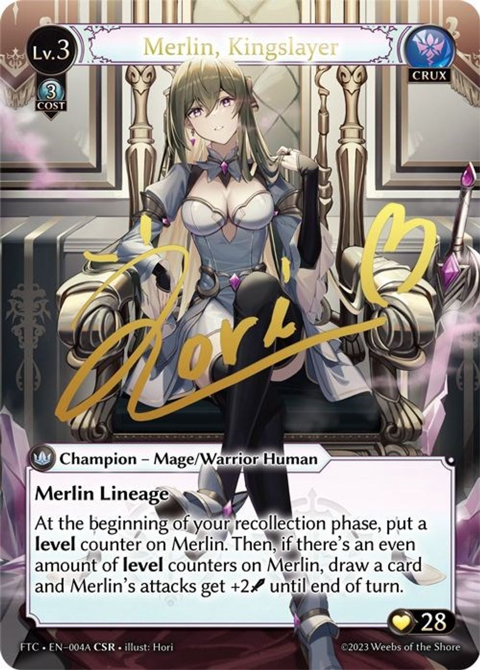 Merlin, Kingslayer (A) (CSR) - Fractured Crown - Grand Archive TCG