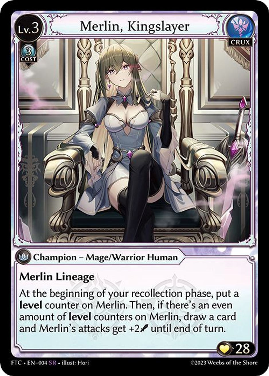 Merlin, Kingslayer - Fractured Crown - Grand Archive TCG