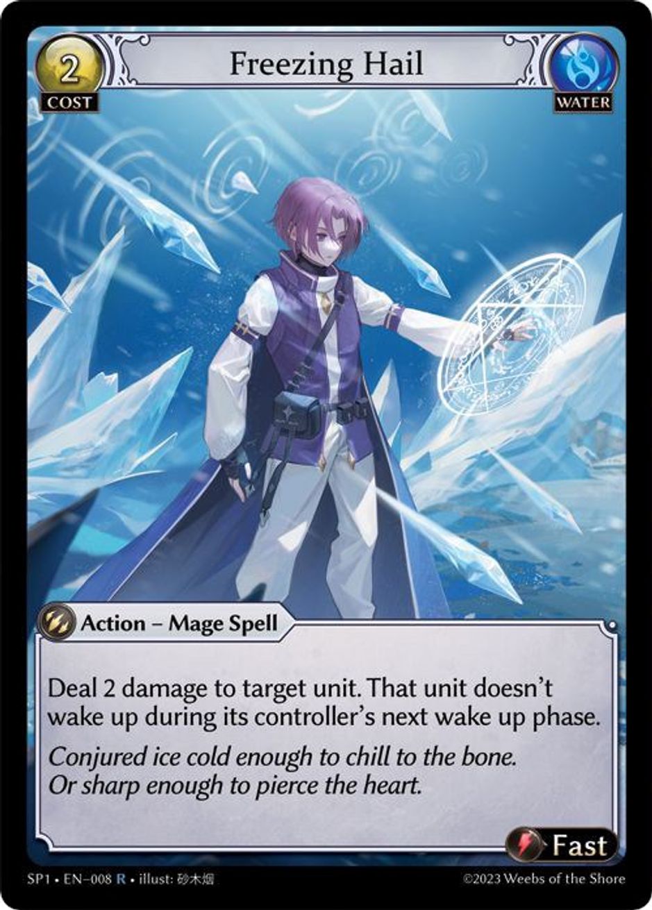 Freezing Hail - Supporter Pack 1 - Grand Archive TCG