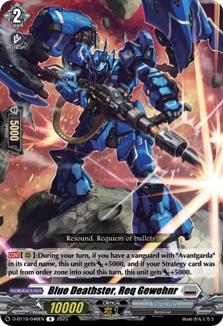 Blue Deathster, Req Gewehnr - Dragon Masquerade - Cardfight Vanguard
