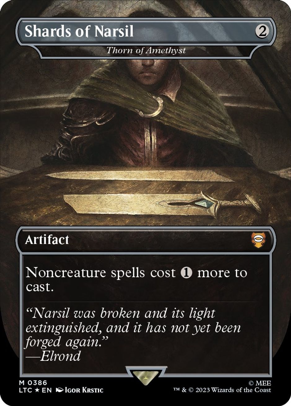 Shards of Narsil - Thorn of Amethyst (Surge Foil) - Commander: The Lord ...