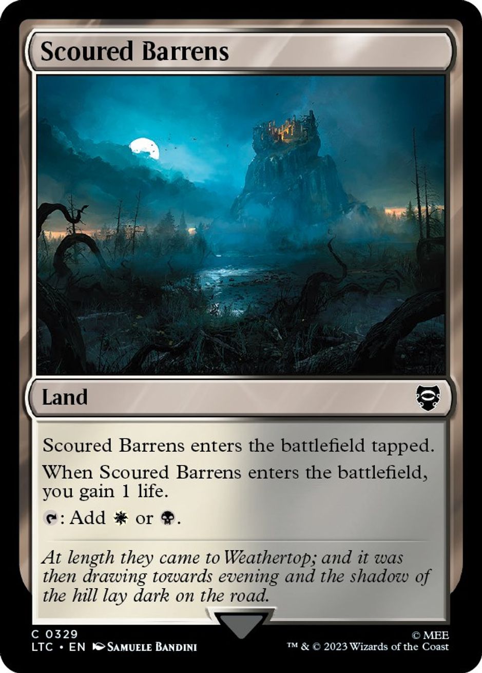 Scoured Barrens - Commander: The Lord of the Rings: Tales of Middle ...