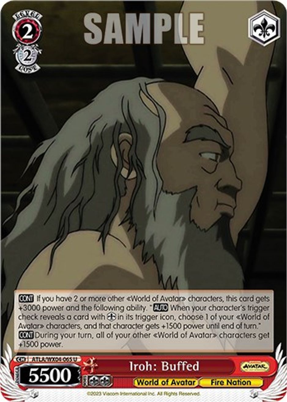 Iroh: Buffed - Avatar: The Last Airbender - Weiss Schwarz