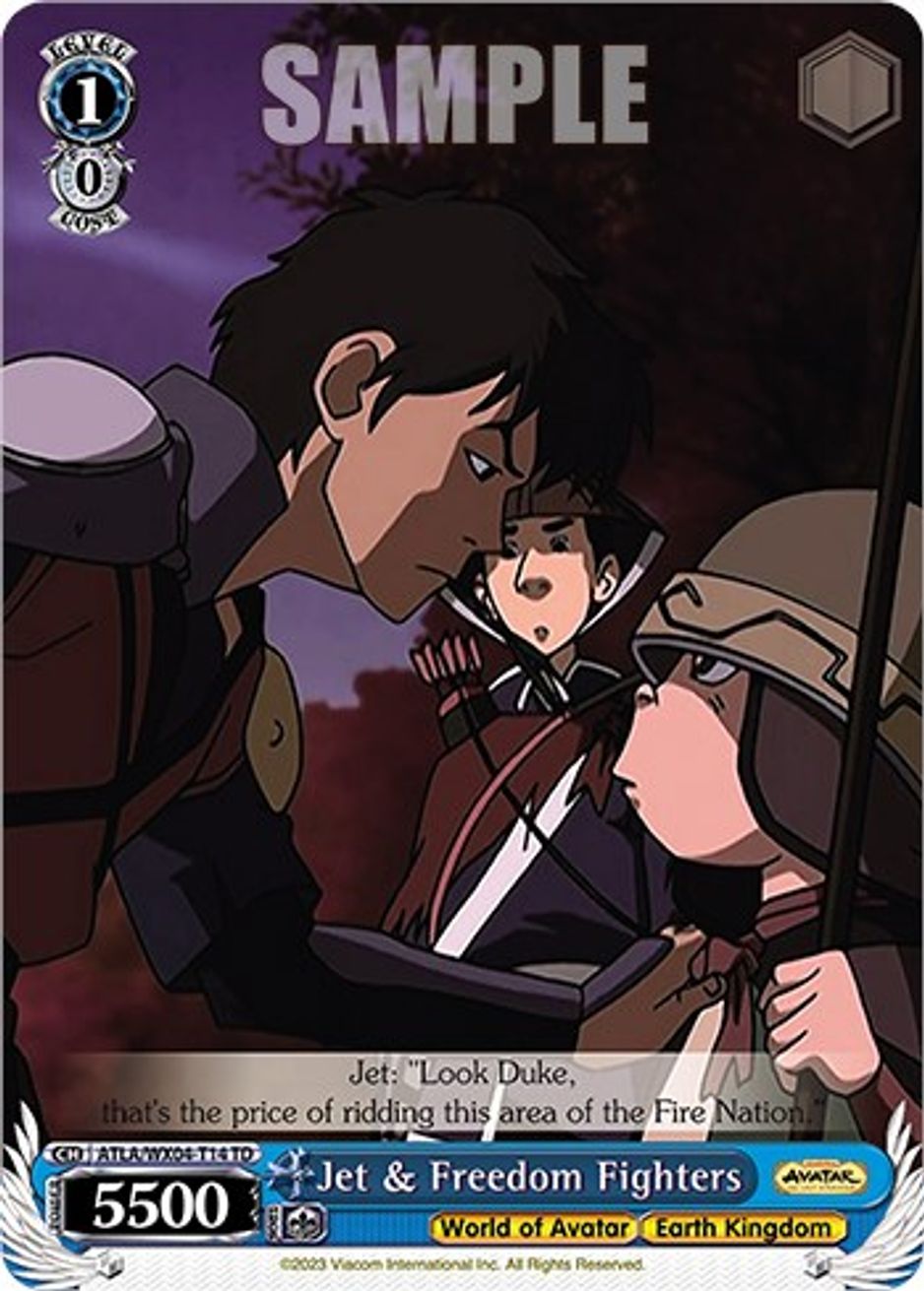 Jet & Freedom Fighters - Avatar: The Last Airbender - Weiss Schwarz