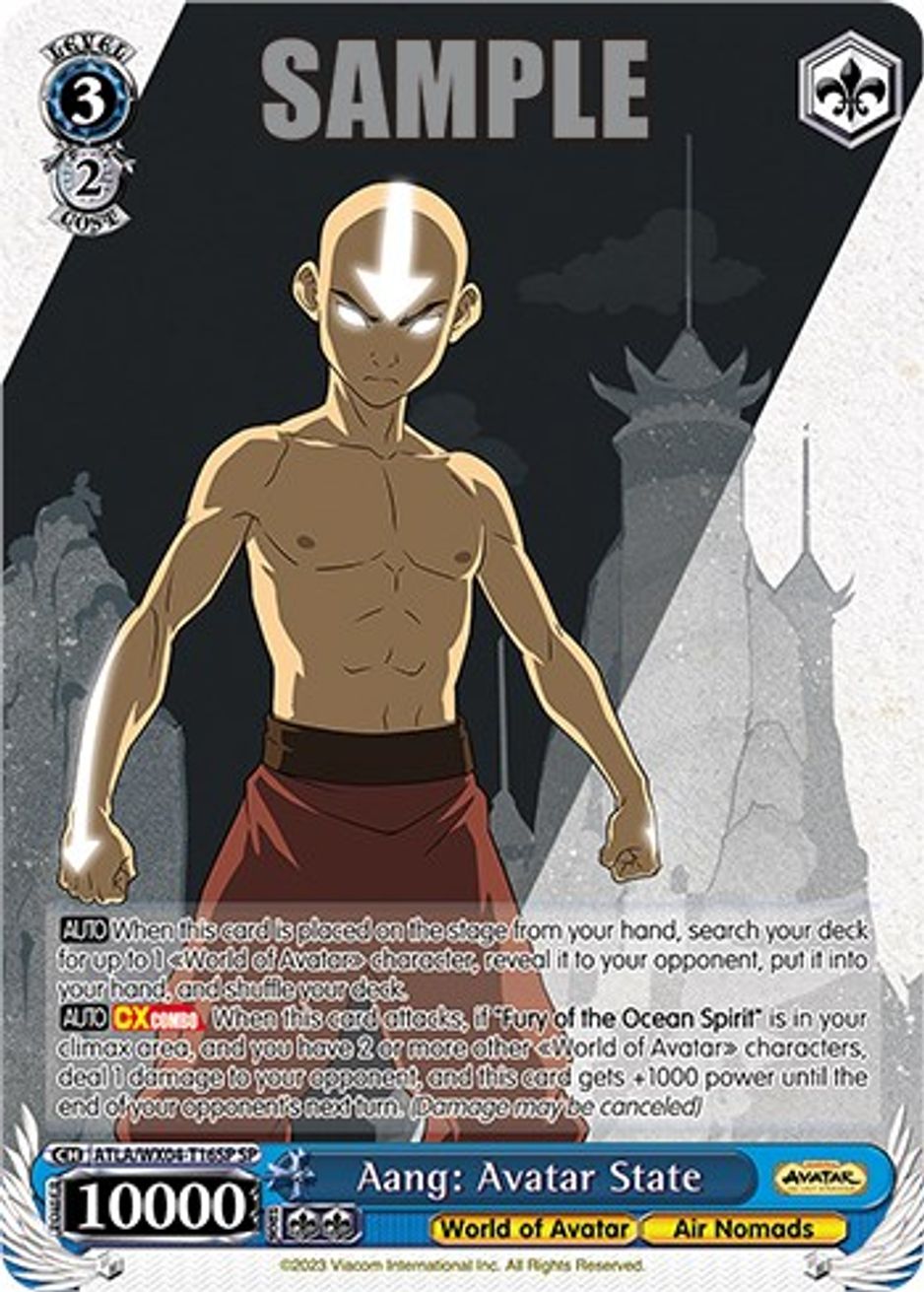Aang: Avatar State (SP) - Avatar: The Last Airbender - Weiss Schwarz