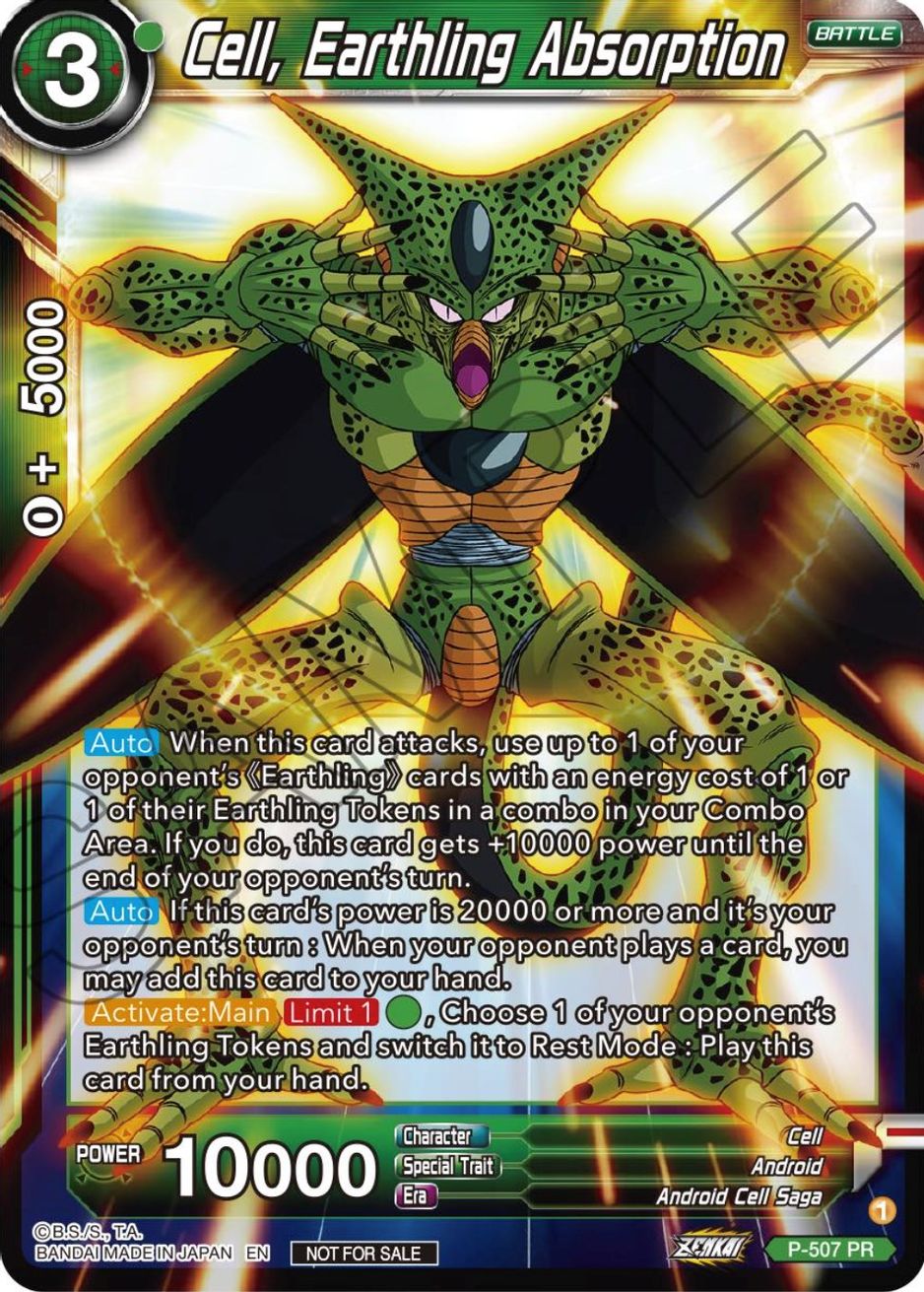 Cell, Earthling Absorption (Zenkai Series Tournament Pack Vol.4 ...