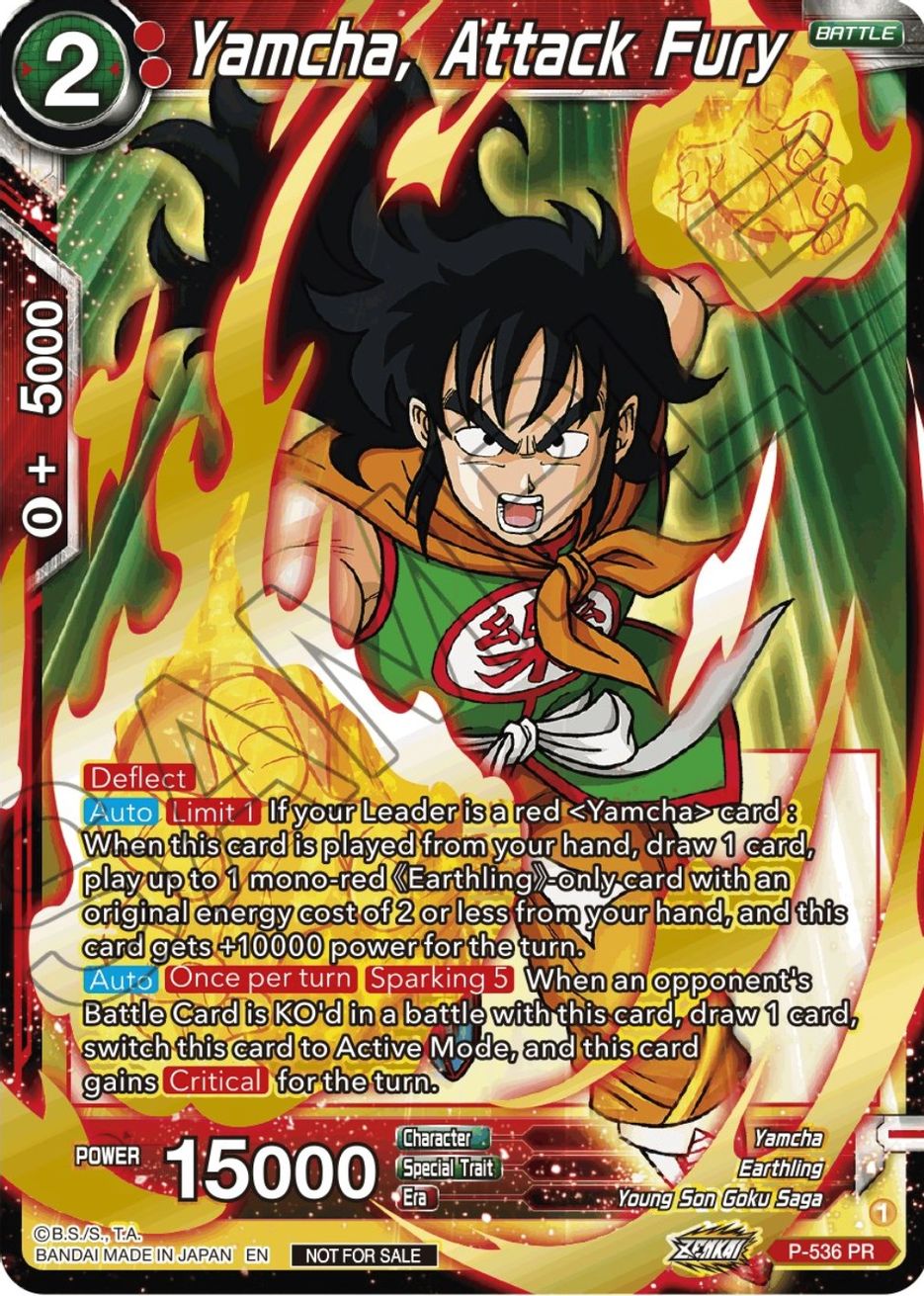 Yamcha, Attack Fury (Championship Selection Pack 2023 Vol.2) (Gold ...