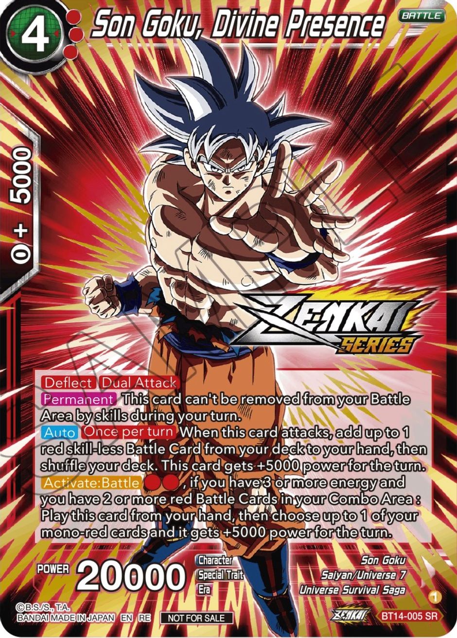 Son Goku, Divine Presence (Event Pack 12) - Tournament Promotion Cards ...