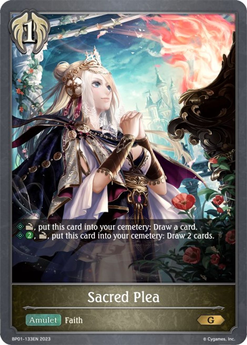 Sacred Plea - BP01: Advent of Genesis - Shadowverse