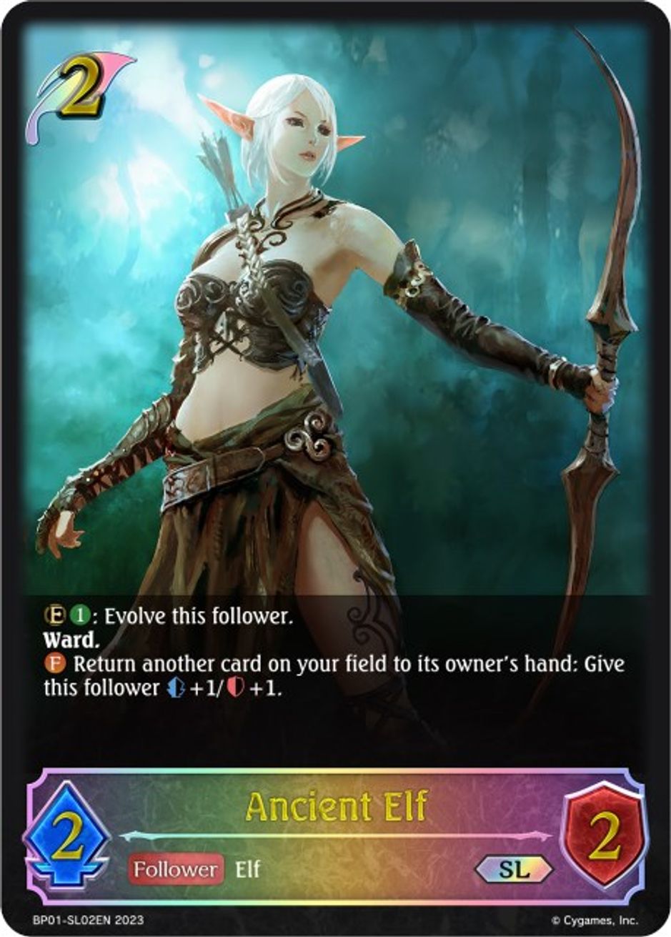Ancient Elf (SL) - BP01: Advent of Genesis - Shadowverse: Evolve