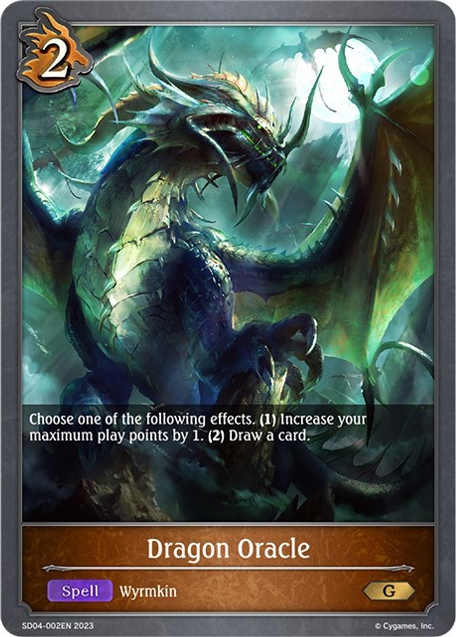 Dragon Oracle - SD04: Wrath of the Greatwyrm - Shadowverse: Evolve