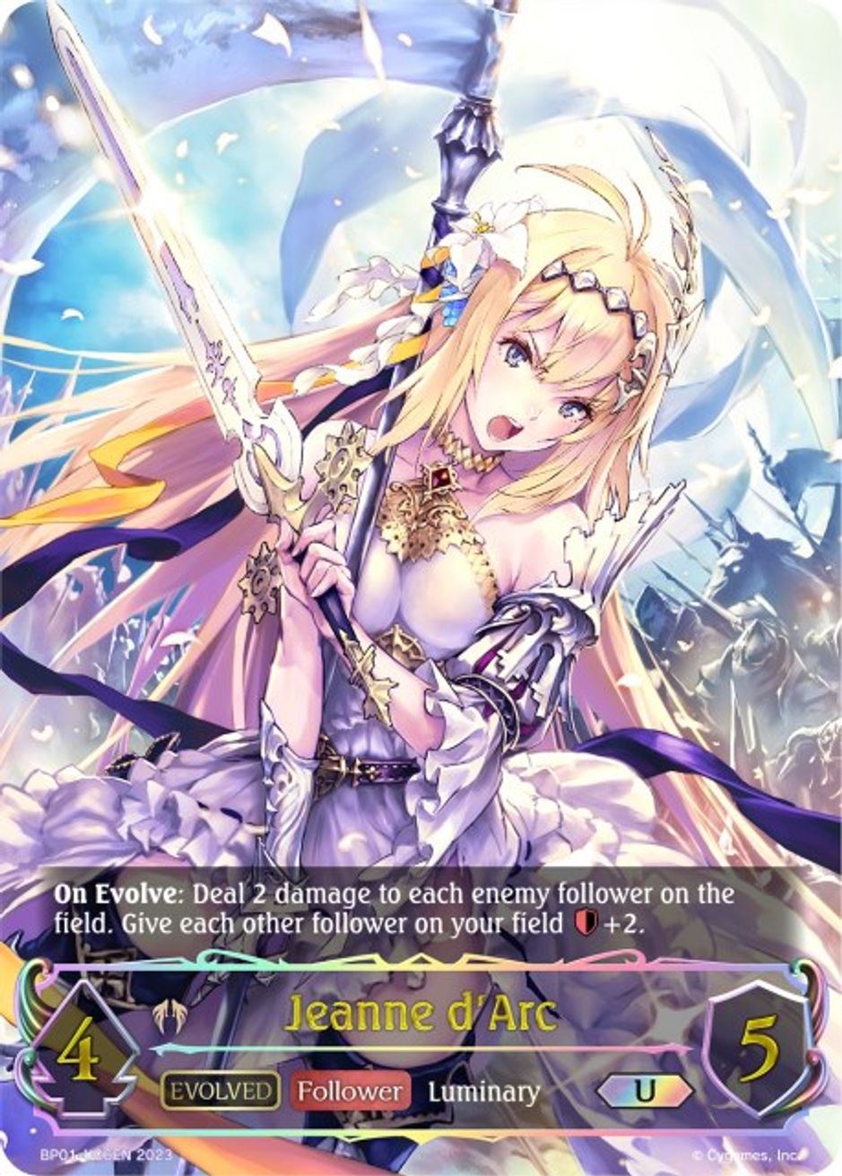 Jeanne d’Arc (U) (Evolved) - BP01: Advent of Genesis - Shadowverse