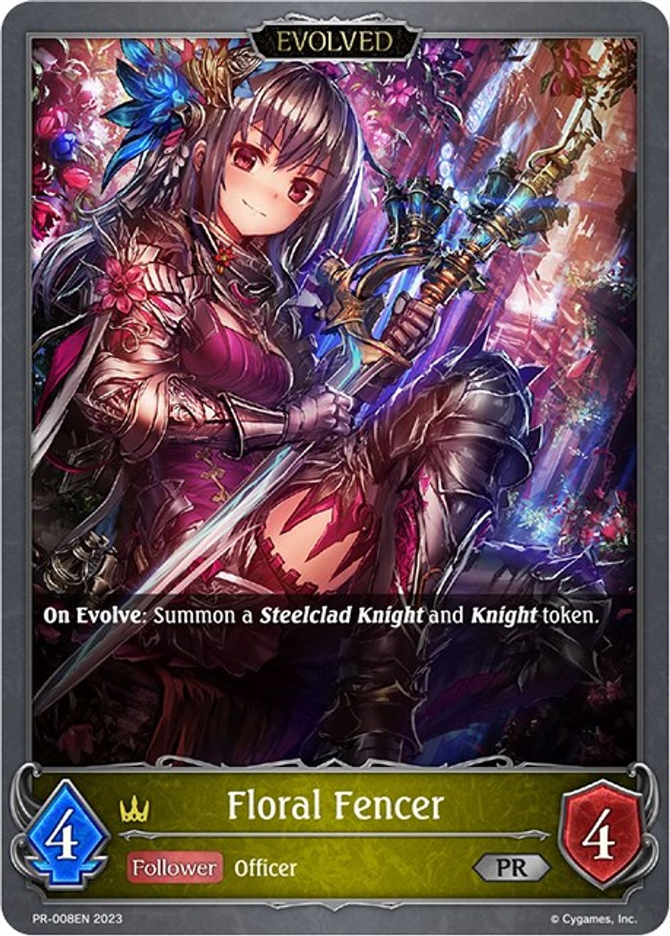 Floral Fencer (Evolved) - Shadowverse: Evolve Promo Cards - Shadowverse