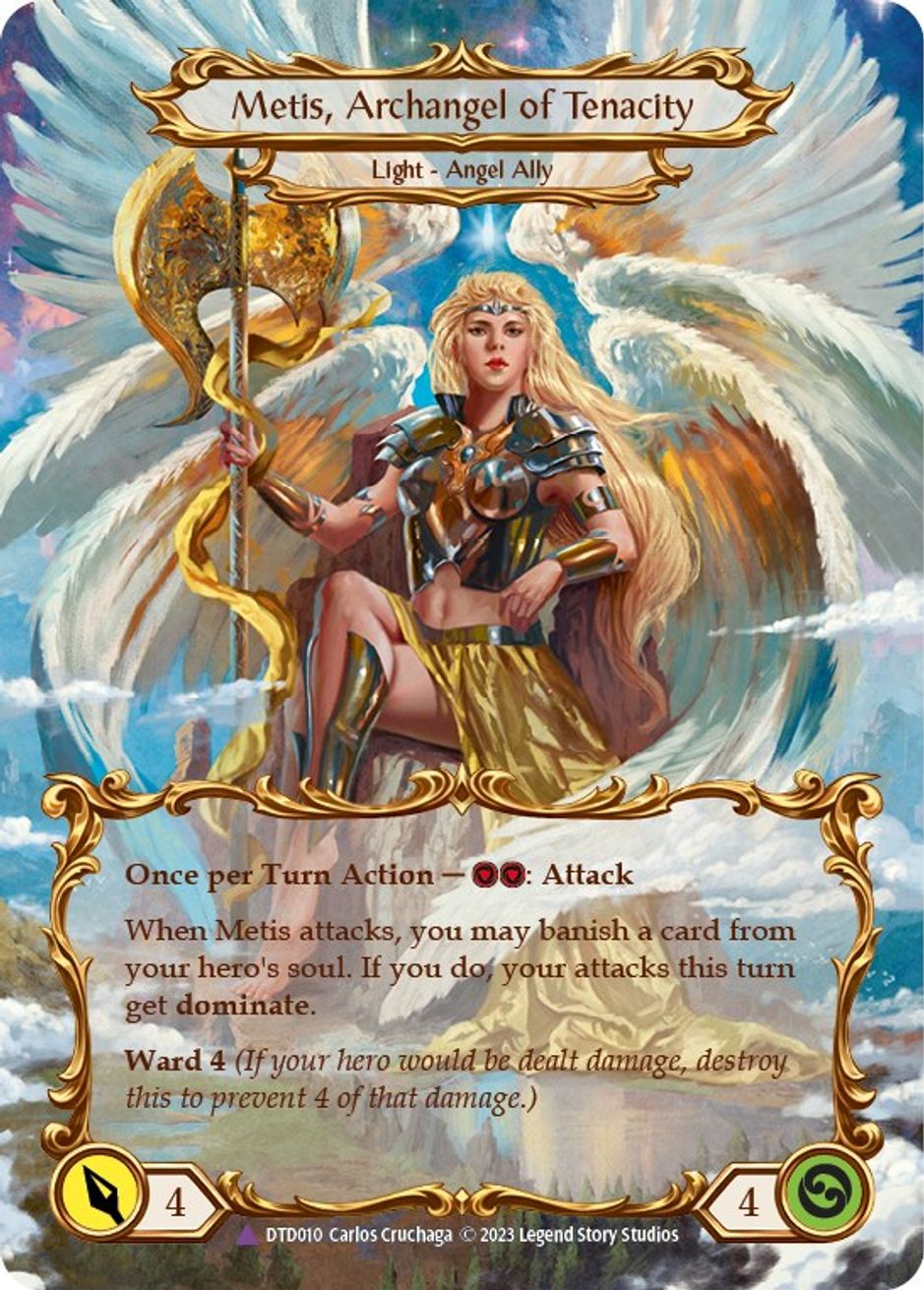 Figment of Tenacity // Metis, Archangel of Tenacity (Marvel) - Dusk till Dawn - Flesh and Blood TCG