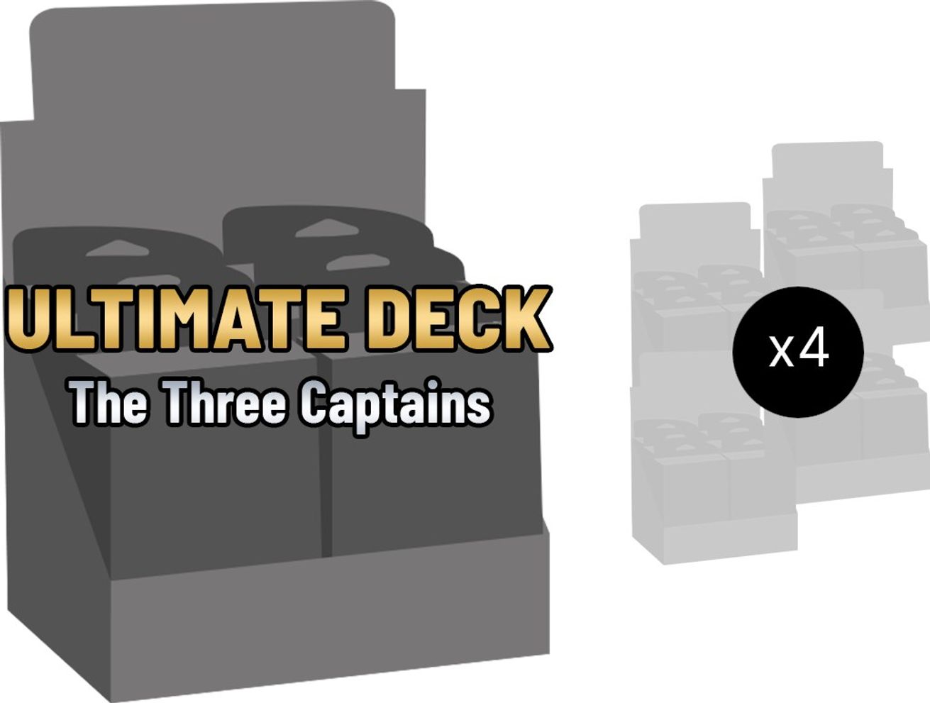 Ultra Deck: The Three Captains Display Case - Ultra Deck: The Three Captains - One Piece Card Game