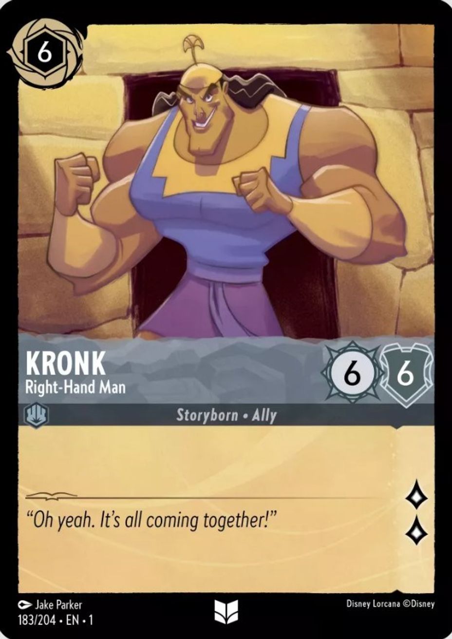 Kronk - Right-Hand Man - The First Chapter - Disney Lorcana