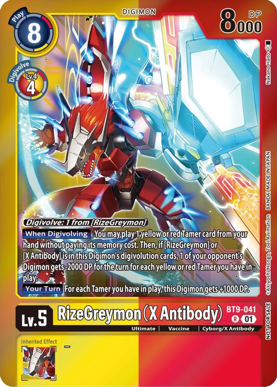 RizeGreymon (X Antibody) (Event Pack 5) - X Record - Digimon Card Game