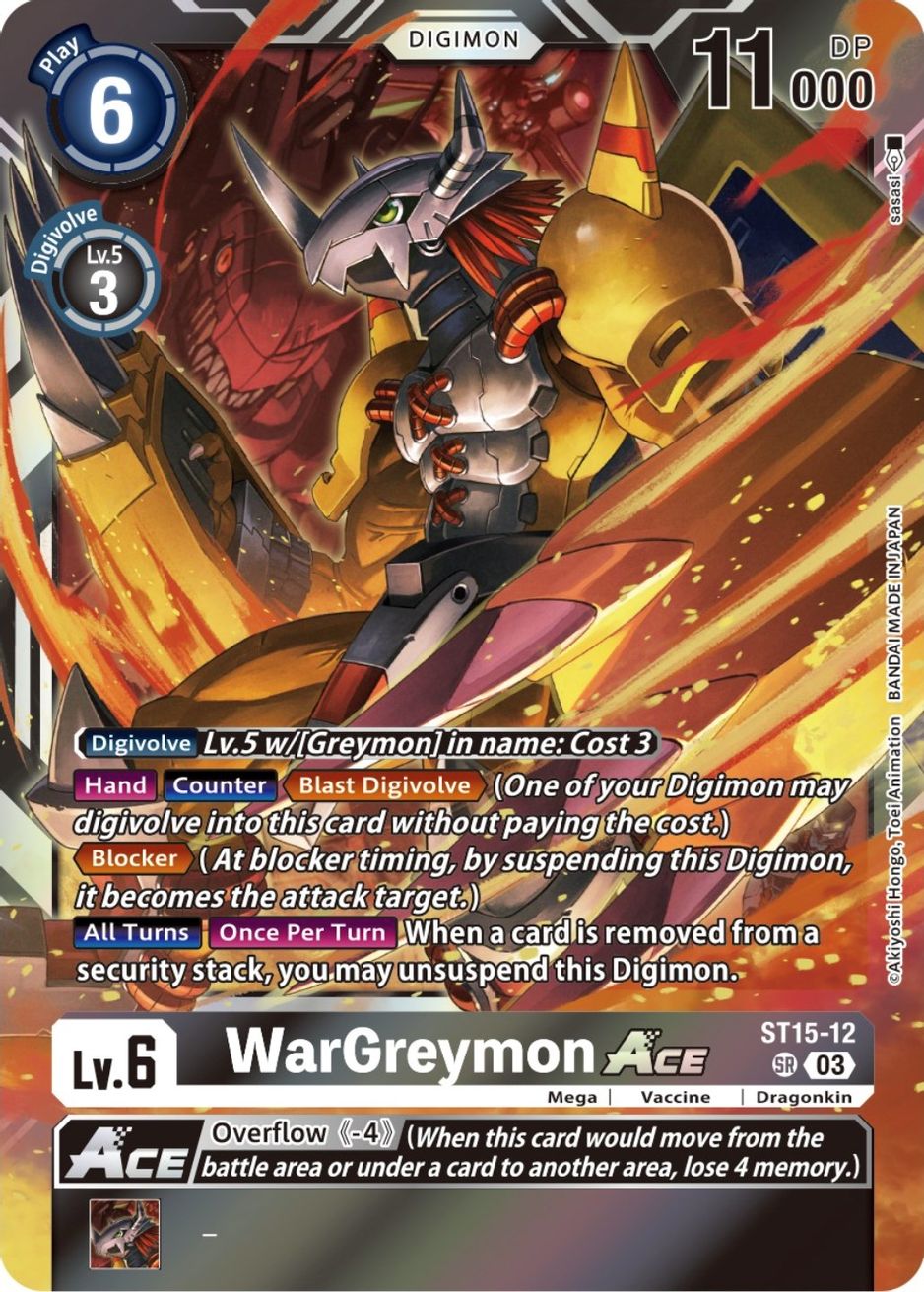 WarGreymon ACE (Box Topper) - Versus Royal Knights - Digimon Card Game