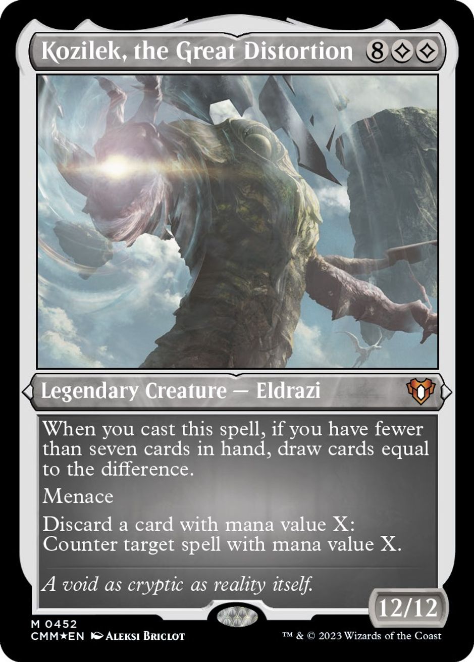 Kozilek, the Great Distortion (Foil Etched) - Commander Masters - Magic ...