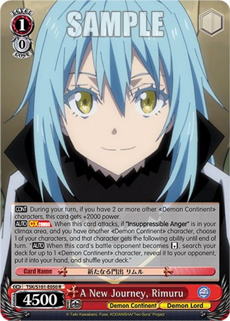 A New Journey, Rimuru - That Time I Got Reincarnated as a Slime Vol.3 - Weiss Schwarz