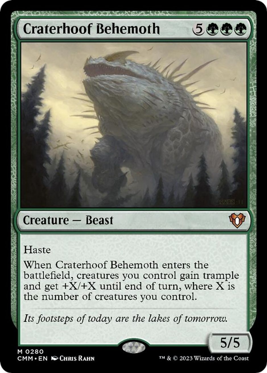 Craterhoof Behemoth - Commander Masters - Magic: The Gathering