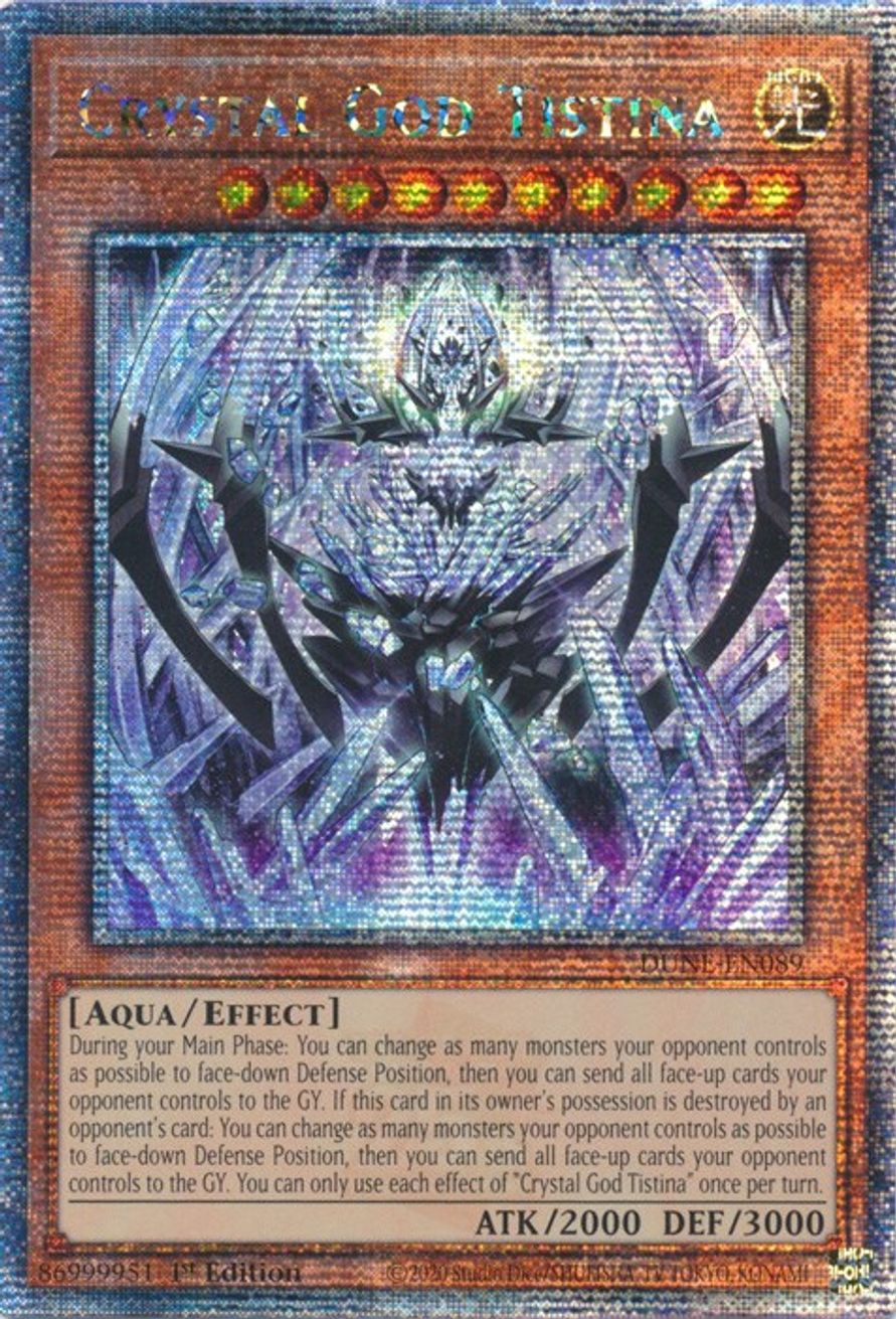 Crystal God Tistina (Quarter Century Secret Rare) - Duelist Nexus - YuGiOh