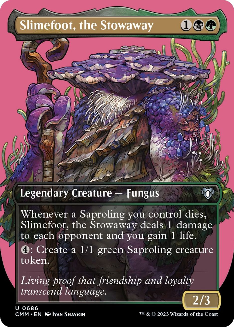 Slimefoot, the Stowaway (Borderless) - Commander Masters - Magic: The ...