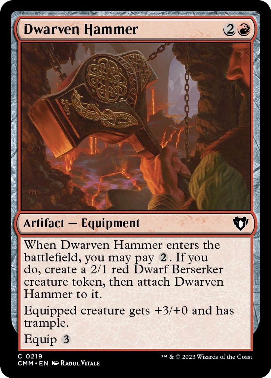 Dwarven Hammer - Commander Masters - Magic: The Gathering