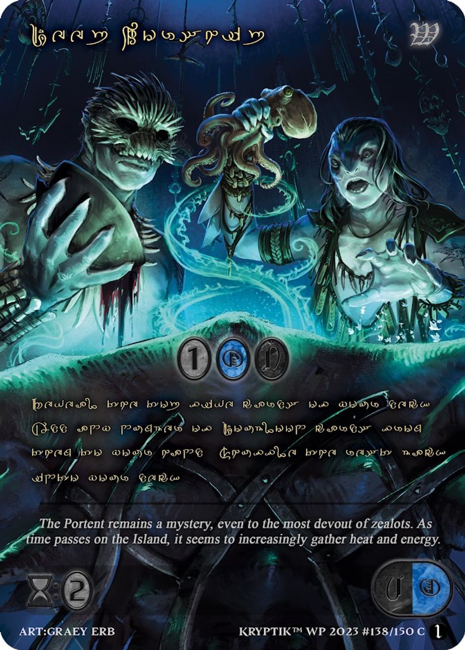 Deep Worship (Gold Kryptik Language) - Wicked Prophecy [Wave 1] - Kryptik TCG