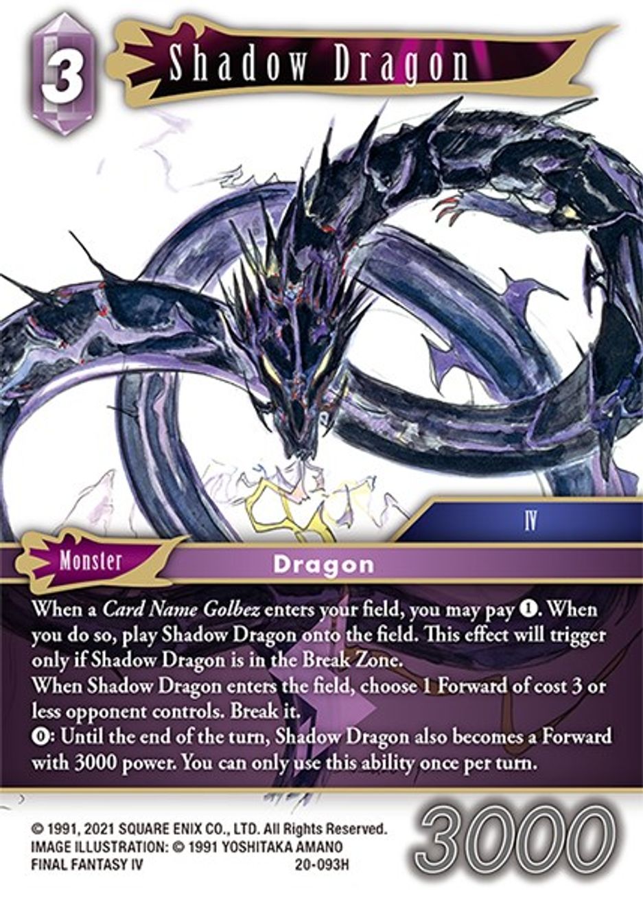 Shadow Dragon - Dawn of Heroes - Final Fantasy TCG
