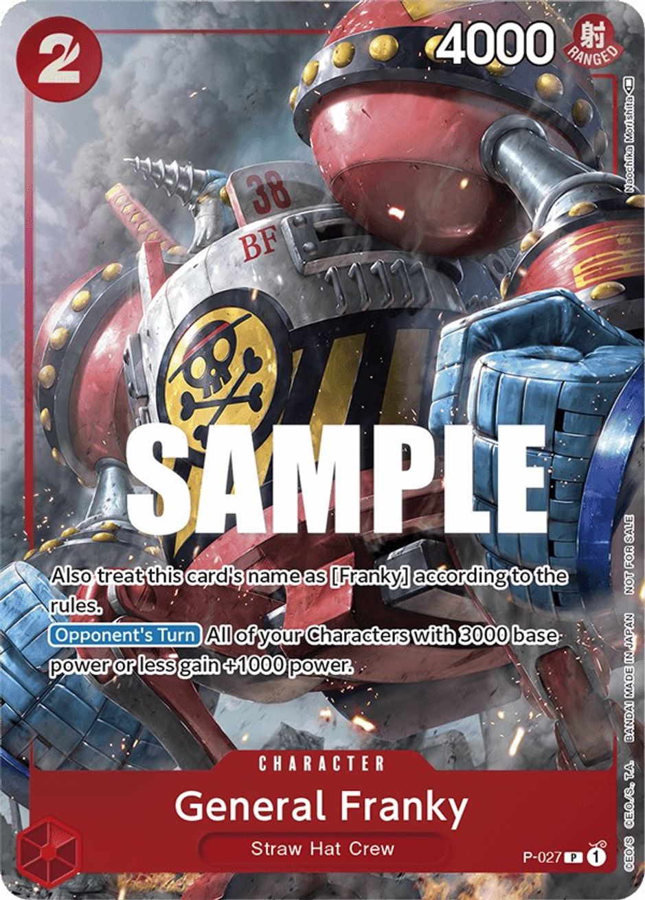 General Franky (Event Pack Vol. 2) - One Piece Promotion Cards - One ...