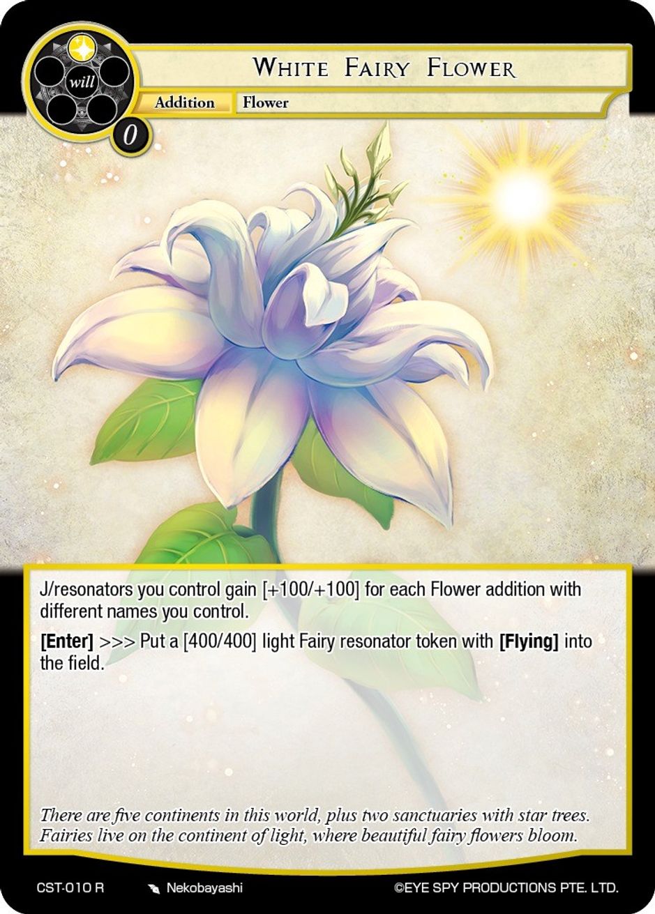 White Fairy Flower - Clash of the Star Trees - Force of Will