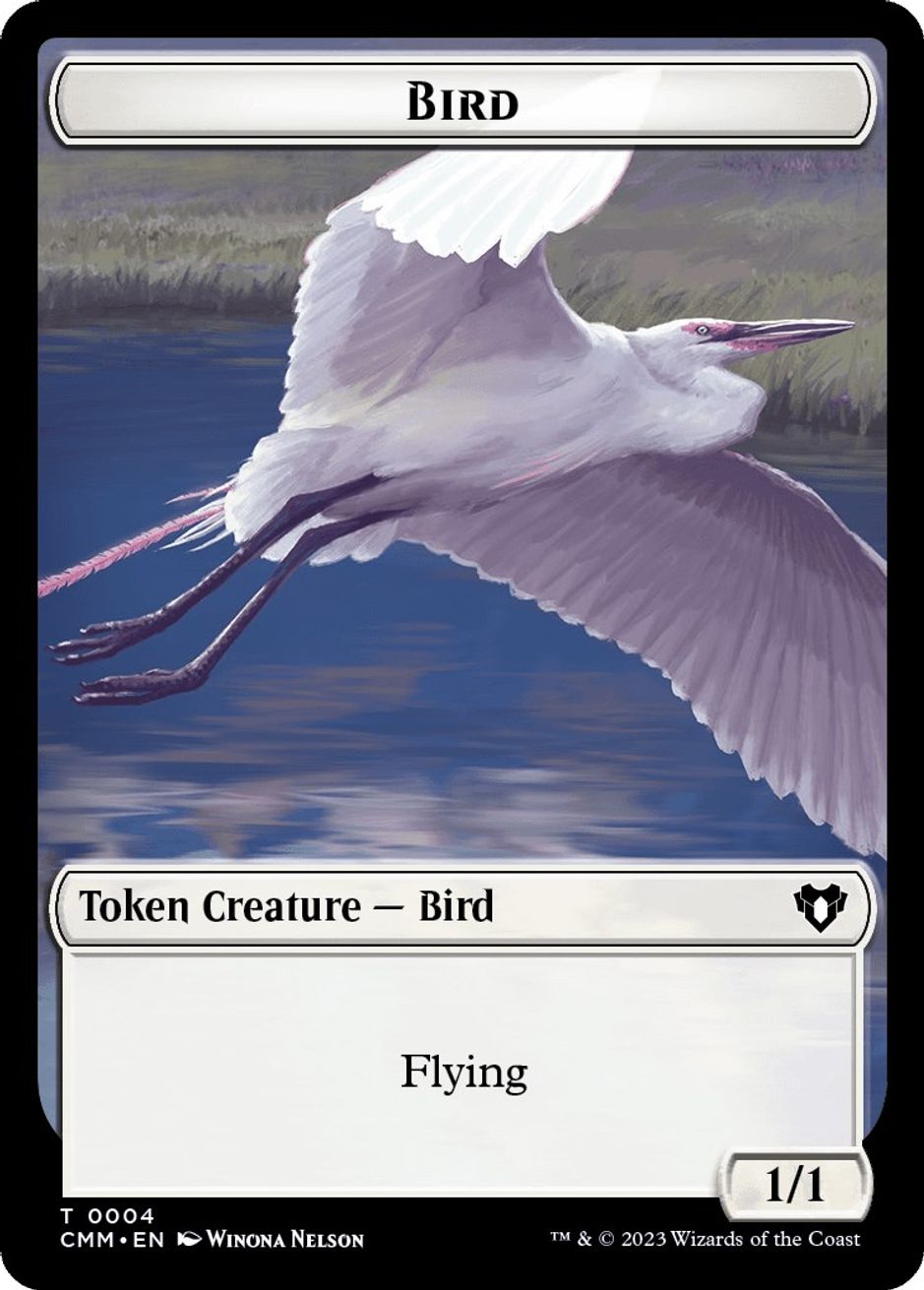 Bird // Emblem - Teferi, Temporal Archmage Double-Sided Token ...