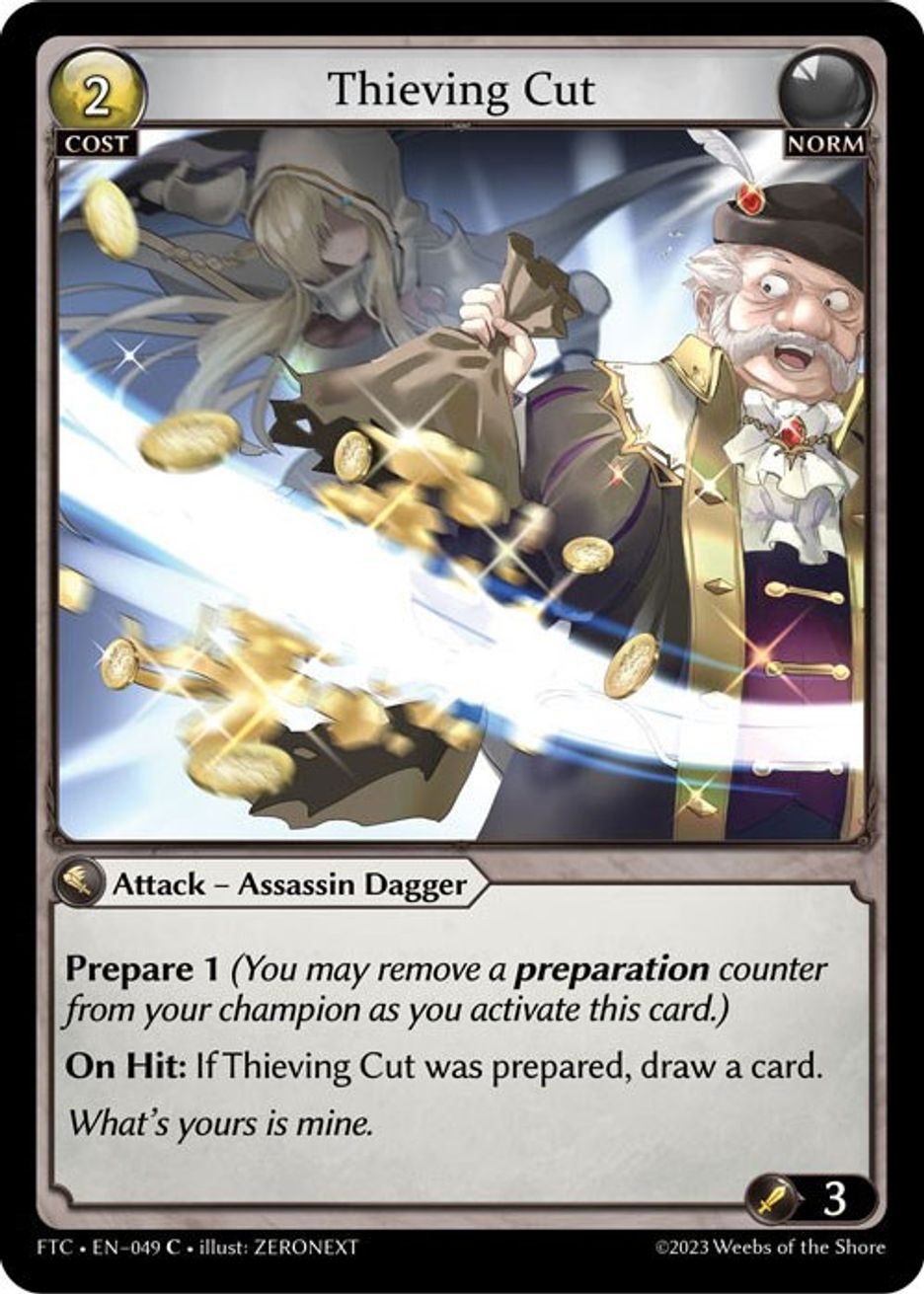 Thieving Cut - Fractured Crown - Grand Archive TCG