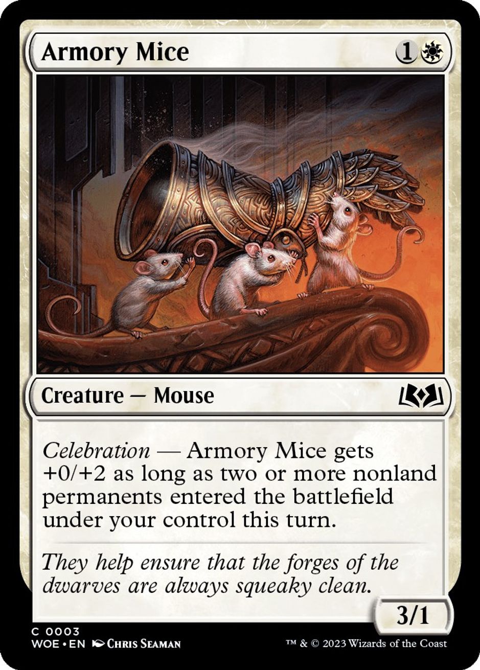 Armory Mice - Wilds of Eldraine - Magic: The Gathering