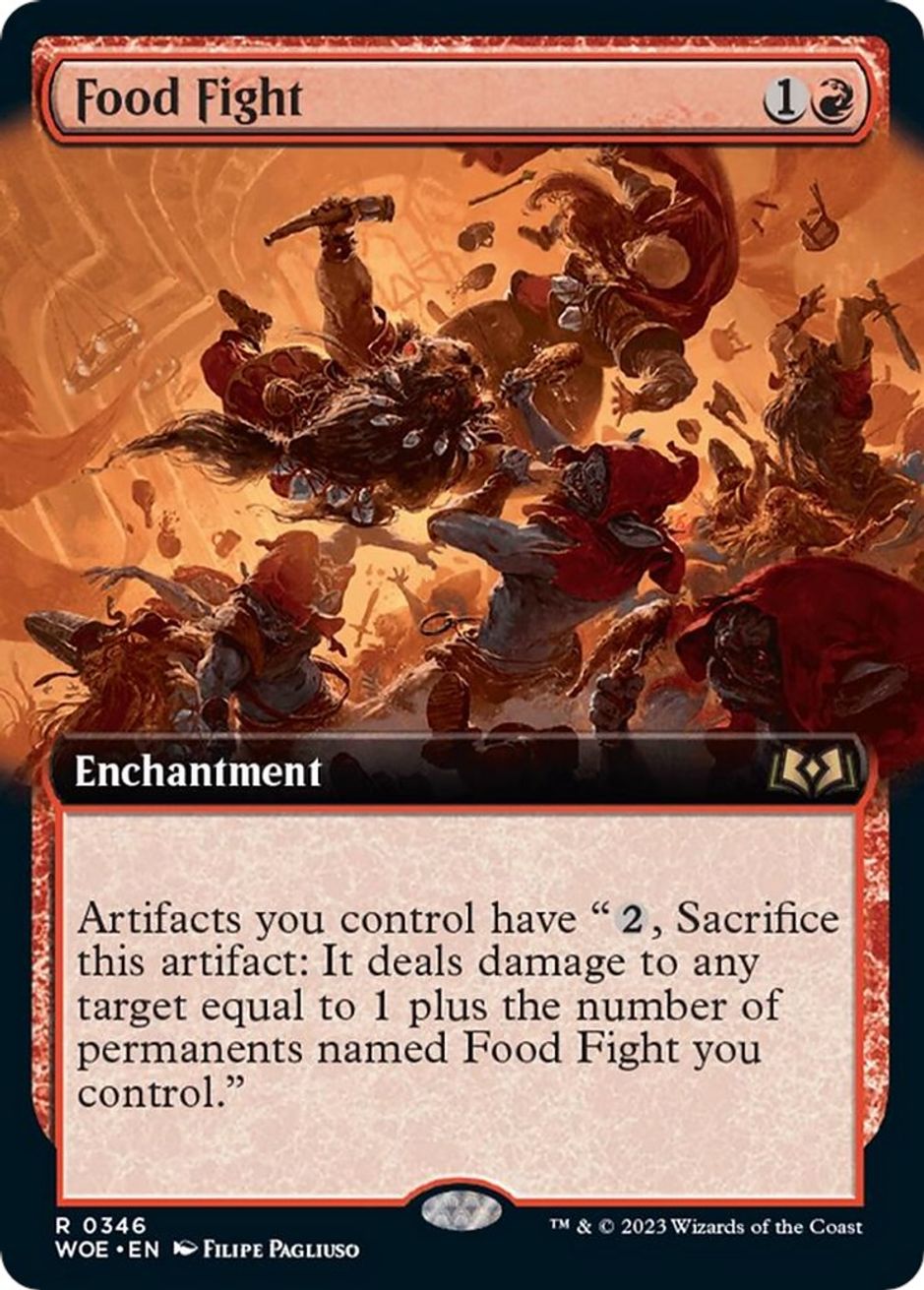 Food Fight (Extended Art) - Wilds of Eldraine - Magic: The Gathering