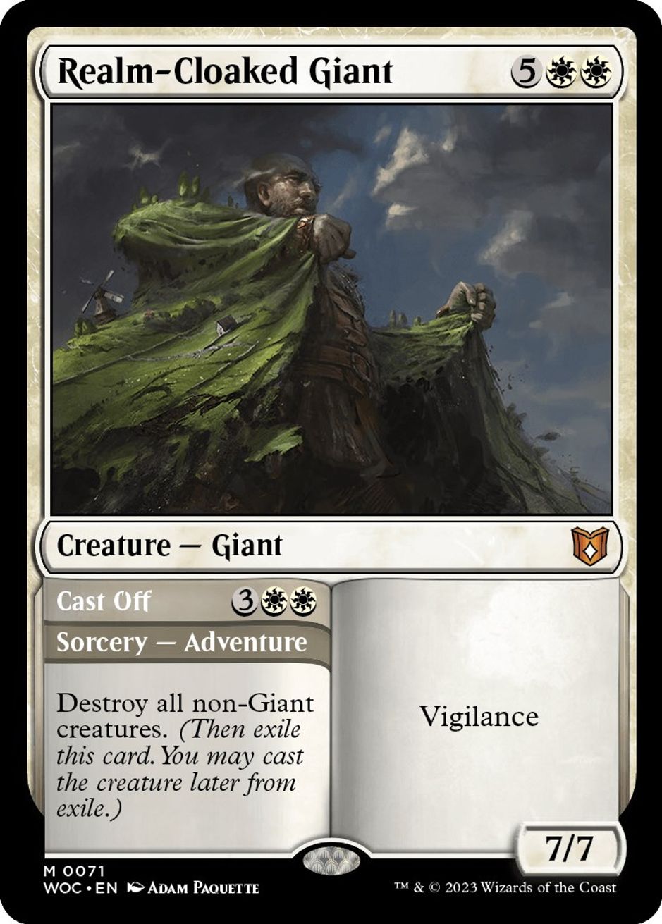 Realm-Cloaked Giant - Commander: Wilds of Eldraine - Magic: The Gathering